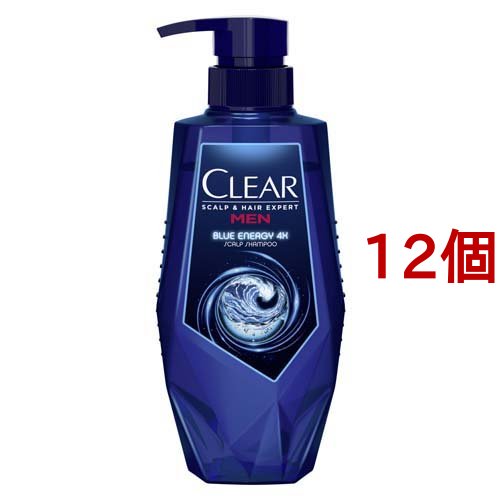 クリア ブルーエナジー4x スカルプシャンプー ポンプ(350g*12個セット)[シャンプー その他]