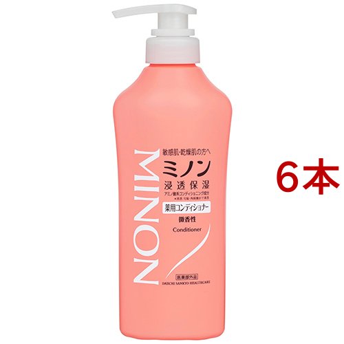 ミノン 薬用コンディショナー(450ml*6本セット)[ダメージケアリンス・コンディショナー]