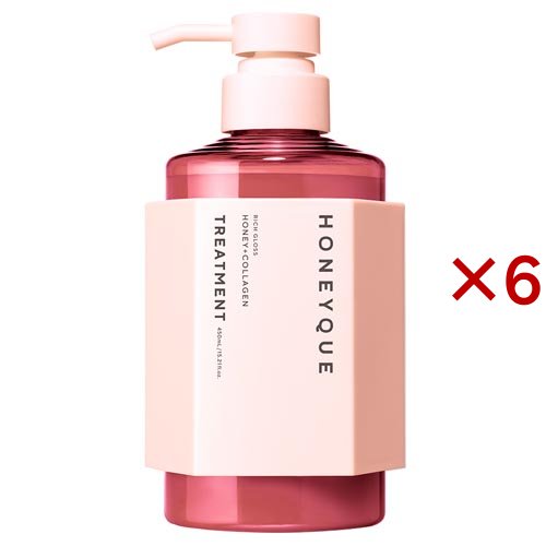 ハニーク リッチグロス ヘアトリートメント シャイニー(450ml×6セット)[ダメージヘアトリートメント]