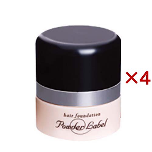 パウダーレーベル ダークブラウン ヘアファンデーション(4g×4セット)[ヘアスタイリンググッズ その他]