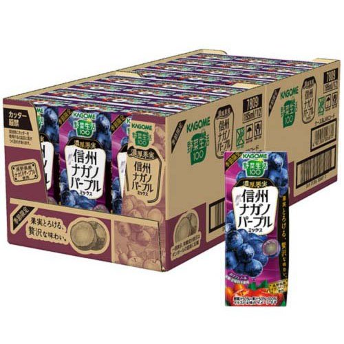 野菜生活100 濃厚果実信州ナガノパープル(195ml*24本入)[野菜ジュース・フルーツジュース その他]の通販はau PAY マーケット - 爽快ドラッグ | au PAY マーケット－通販サイト