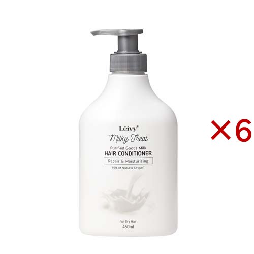 レイヴィー ミルキートリート ヘアコンディショナー(450ml×6セット)[ダメージヘアトリートメント]