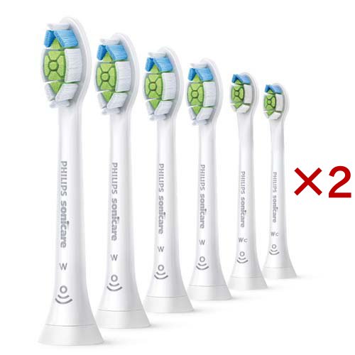 フィリップス ソニッケアー 替えブラシ ホワイトプラス HX6066／67(6本入×2セット)[電動歯ブラシ替えブラシ]