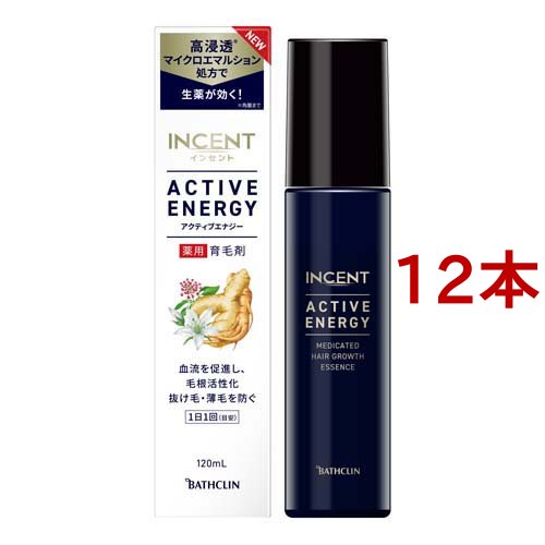 インセント アクティブエナジー(120ml*12本セット)[男女兼用育毛剤]