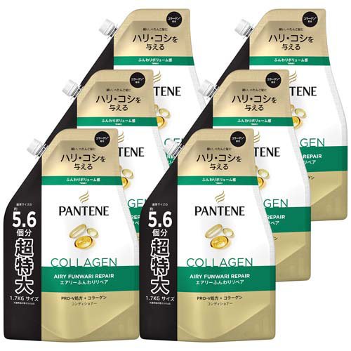 パンテーン エアリーふんわりリペア コンディショナー 詰替 超特大 ケース(1700g×6個)[ダメージケアリンス・コンディショナー]