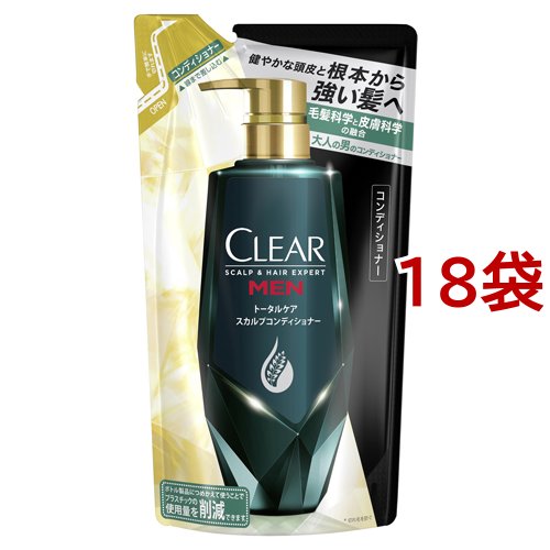 クリアフォーメン トータルケア スカルプコンディショナー つめかえ用(280g*18袋セット)[ダメージケアリンス・コンディショナー]
