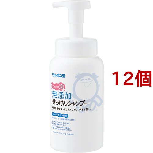 シャボン玉 無添加せっけんシャンプー 泡タイプ(520ml*12個セット)[シャンプー その他]