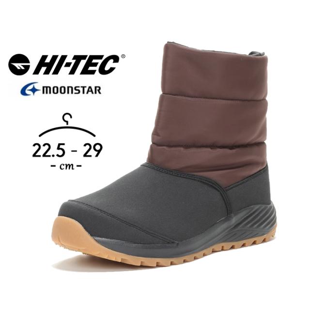 ハイテック スノーブーツ メンズ レディース 大人用 防水 ウィンターブーツ ウインターシューズ あったか 雪道 中綿 ミドル丈 アウトドア 冬靴 おしゃれ hi-tec ムーンスター 抗菌防臭 HT WT012 JOKUTLL ZIP WP 送料無料