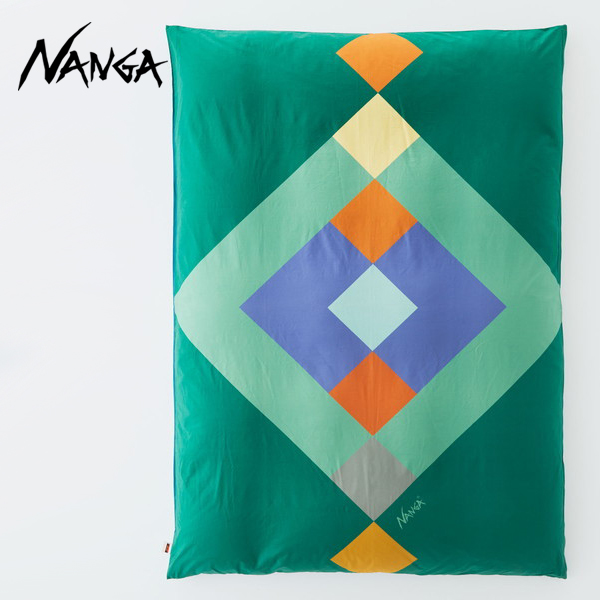 NANGA DUVET COVER NANGA SQUARE DREAMS シングル スモーキーグリーン S SINGLE SMOKY GREEN NZ2254-4F411 N1VDSRs4