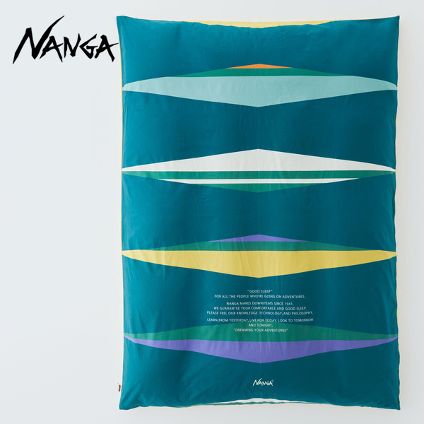 NANGA DUVET COVER NANGA RHOMBOID MOUNTAIN シングル フォレストグリーン S SINGLE FOREST GREEN NZ2254-4F412 N1VRFGs4