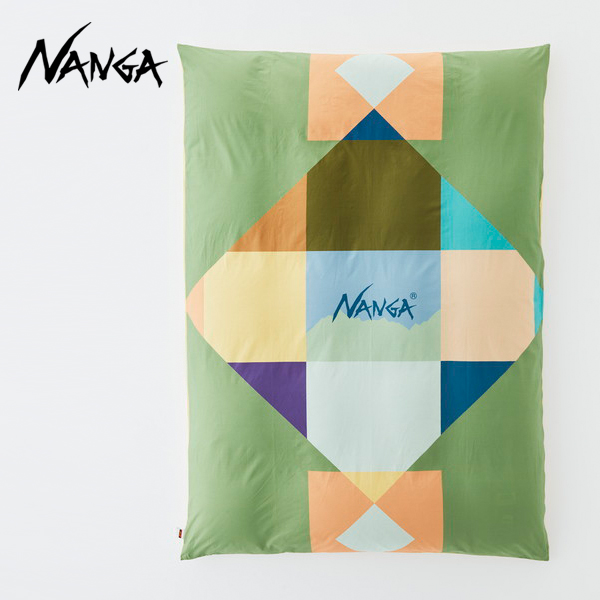 NANGA DUVET COVER キュービックマウンテン シングル スモーキーグリーン CUBIC MOUNTAIN S SINGLE SMOKY GREEN NZ2254-4F413 N1VUSRs4