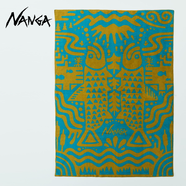 NANGA OCEAN OF LIFE コットンブランケット シングル ブルーオーシャン COTTON BLANKET S SINGLE BLUE OCEAN NZ2254-4C426 N1LEUCs4