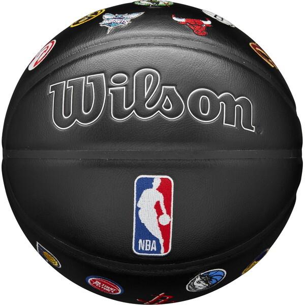ウィルソン WZ4028601XB7 NBA ALL TEAM PREMIERE バスケットボール (オールチーム) 7号 ブラック