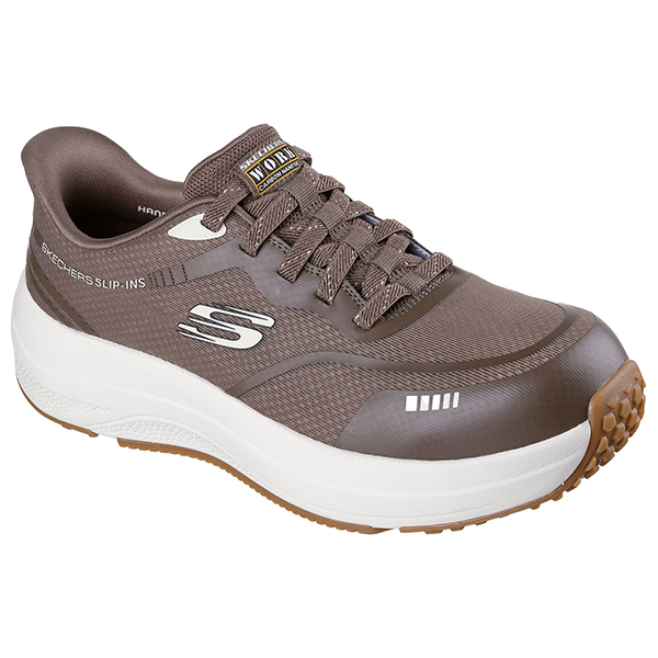 SKECHERS スケッチャーズ ワークシューズ TRANSPORTER LITE ブラウン 25.5cm 200262 BRN メンズ [安全靴]