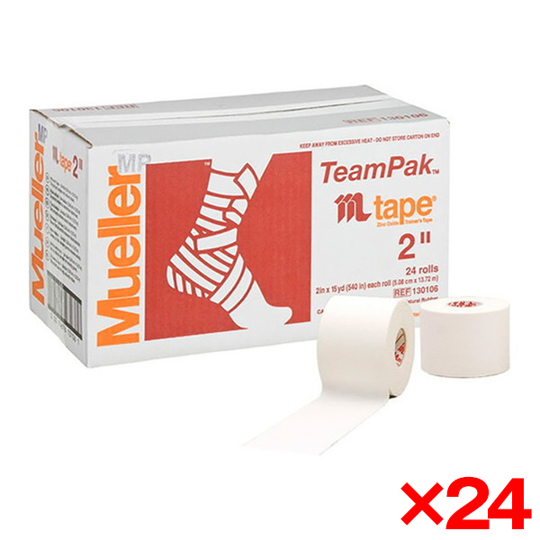 【24個セット】MUELLER ミューラー ホワイトプロテープ 51mm 130106MJ