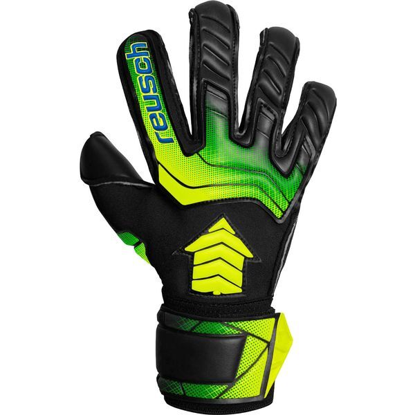 REUSCH アトラクト AB1 ゴールドX ブラック/セイフティ イエロー/ブラック 7.5号 5560964 7052 [キーパー手袋]