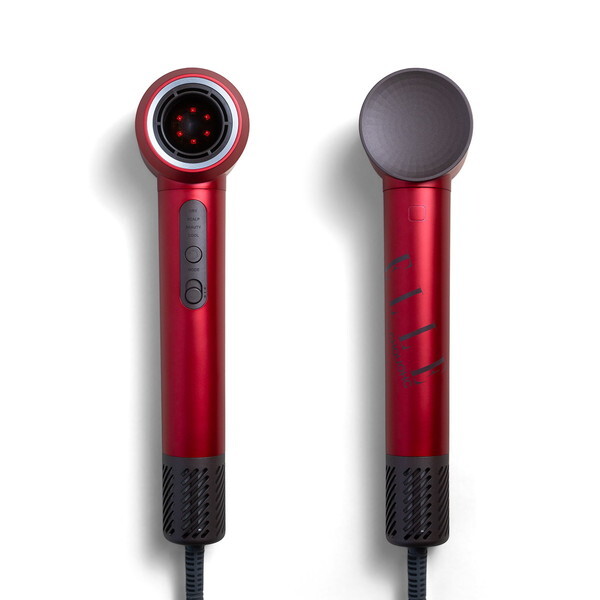 ドライヤー 大風量 速乾 マイナスイオン 4モード搭載 ELLE ヘアグロスドライヤー (レッド) ED-RD-02