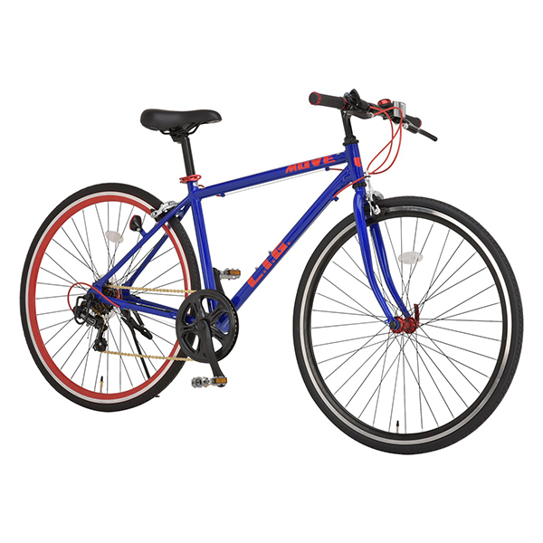 LIG LIG MOVE ネイビーレッド(46224) [クロスバイク(700×28C・7段変速・フレーム440mm)] メーカー直送