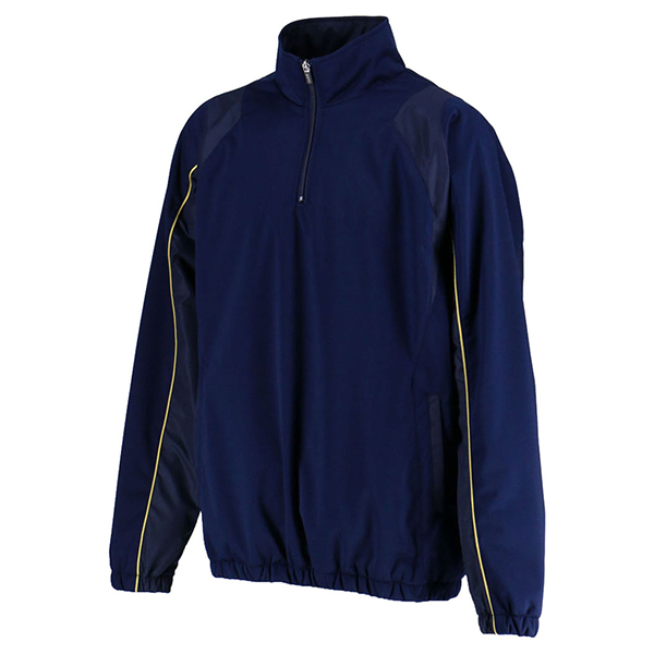 ZETT ゼット 野球ウエア 中綿ハーフジップジャンパー ネイビー S BOV460A 2900