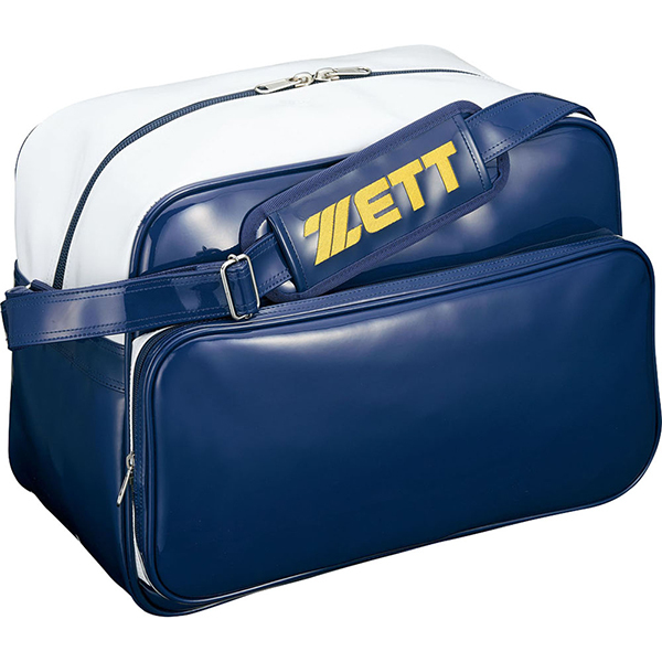 ZETT ゼット 野球バッグ セカンドバッグ ショルダータイプ ネイビー×ホワイト BA594 2911