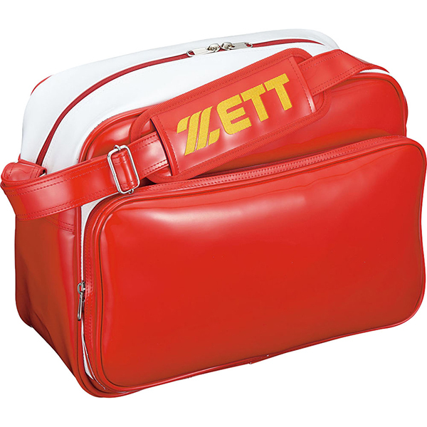 ZETT ゼット 野球バッグ セカンドバッグ ショルダータイプ レッド×ホワイト BA594 6411