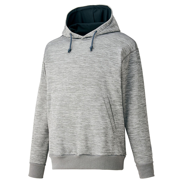 ZETT ゼット 野球ウエア HEAT-Z 裏起毛スウェットパーカー グレー L BOS311 1500