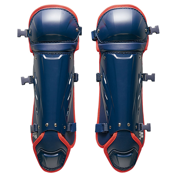 ZETT ゼット 野球防具 少年軟式用レガーツ ネイビー×レッド BLL7430 2964