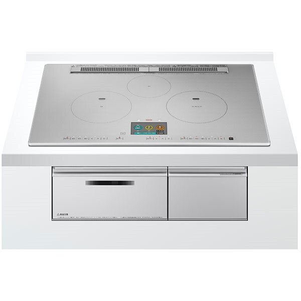 IHクッキングヒーター ビルトイン IHコンロ 3口 ビルトインコンロ 日立 シルバー系 幅75cm オールメタル対応 HT-N2000STWF S