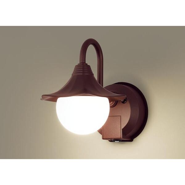 PANASONIC LGWC85219F ダークブラウンメタリック/乳白 [洋風LEDポーチライト (電球色)]