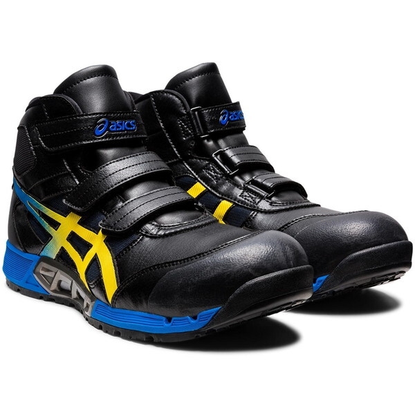 アシックス 1271A055 ブラック/ヴァイブラントイエロー 25.5 ウィンジョブCP308AC [安全靴]
