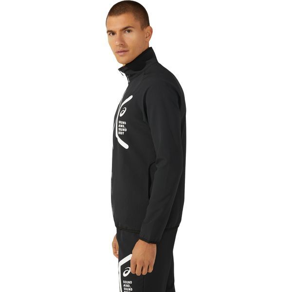 アシックス スポーツウエア TEAM HEX DRY CROSS JACKET PERFORMANCE BLACK 2XL 2031E052 001