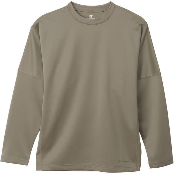 Champion チャンピオン リカバリーウエア C3-CS490 655 LONG SLEEVE T-SHIRT カーキグリーン S [ロングTシャツメンズ]