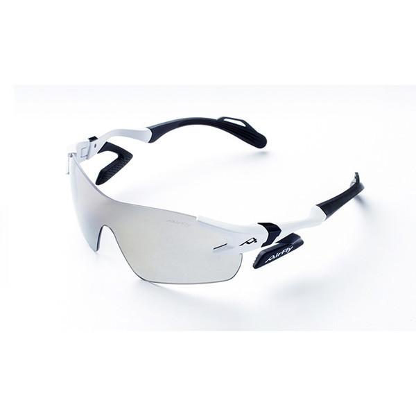 AirFly エアフライ AF301C2L スポーツサングラス (ホワイトマット) L ノーズパットレス スポーツ トレッキング ゴルフ ジゴスペック