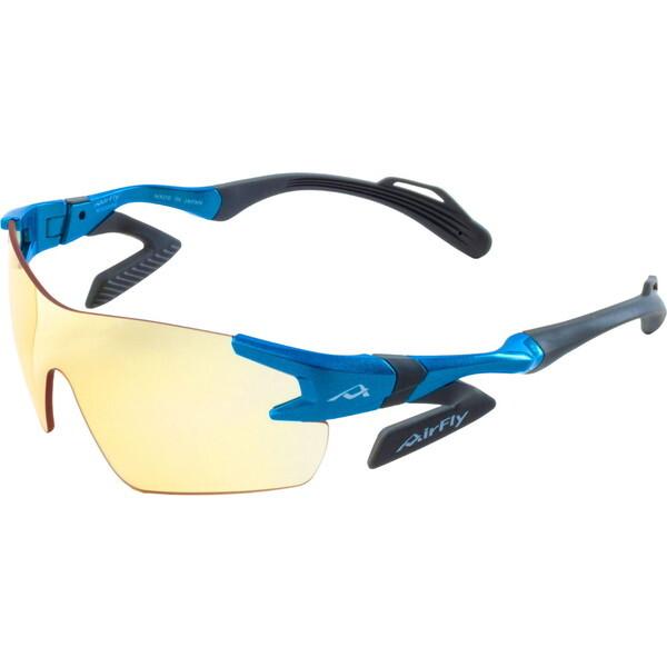 AirFly AF-301 C-3550 鼻パッドのないスポーツサングラス AF-301 C-35ES50 フレーム/アクアブルー、レンズ/ブルーライト50%カットレンズ