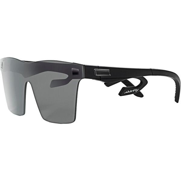 AirFly エアフライ AF-501 C-1 AF-501スポーツカジュアルサングラス偏光レンズ装着モデル フレーム/ブラックマット、レンズ/偏光グレー