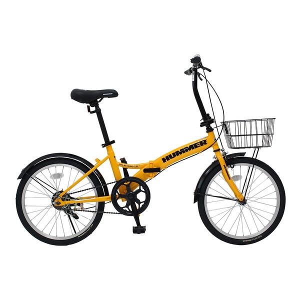 ミムゴ HUMMER MG-HM20N-YE ノーパンク20インチ折畳自転車YE イエロー メーカー直送