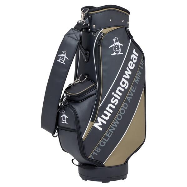 Munsingwear マンシング キャディバック 2025年モデル MG5SCB05M BKKH(ブラックカーキ)