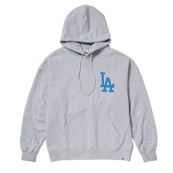 fanatics MLB STANDARD EMBLEM LOGO HOODIE LAドジャース GRAY L サイズ ML0625FW04 スウェットシャツ