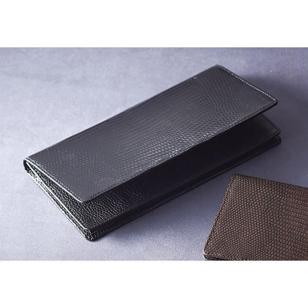 リザード長財布 ブラック S-NOM15397BK