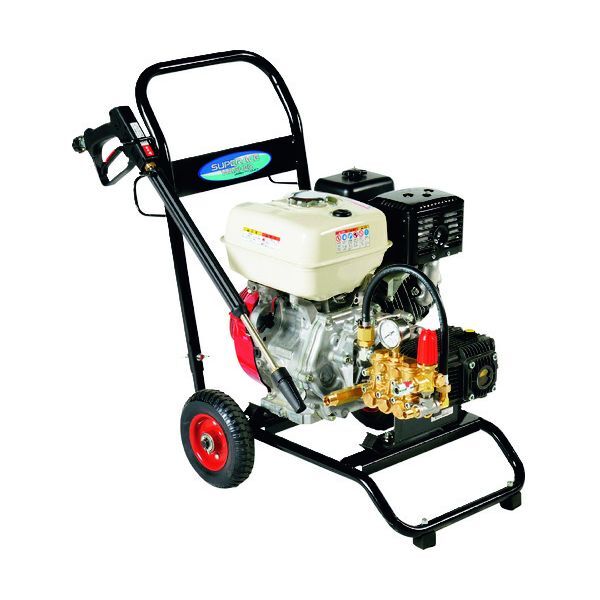 スーパー工業 SEC16162N [エンジン式高圧洗浄機 SEC-1616-2N コンパクト&カートタイプ] メーカー直送