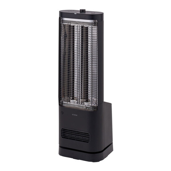 siroca SH-FC251(K) ブラック にこポカ [足元ファンヒーター付き 遠赤外線暖房機]