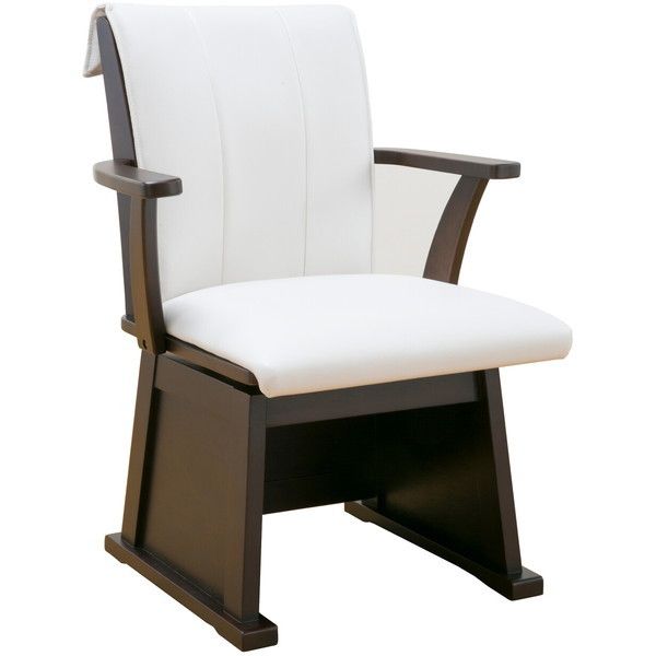 ファミリー・ライフ 天然木 肘付き 回転 こたつチェア 2脚(03975) ブラウン メーカー直送