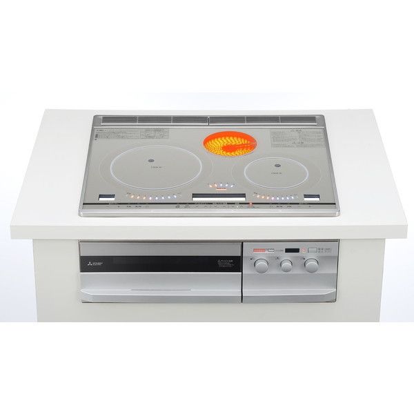 MITSUBISHI CS-G321VSR プレミアムシルバー [ビルトインIHクッキングヒーター (IH3口・60cm幅+ラジエント)]