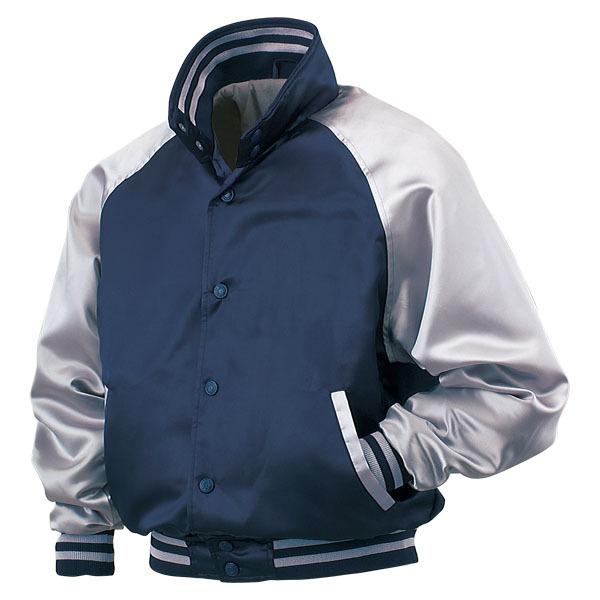 ZETT ゼット 野球ウエア 少年用グラウンドコート ネイビー×シルバー 150cm BOG705 2913