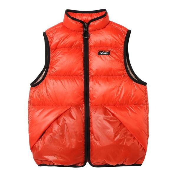 NANGA ライトウエイト プレイランド キッズ ダウンベスト LIGHT WEIGHT PLAYLAND KIDS DOWN VEST RED 140 ND2445-1N014-A N0001695