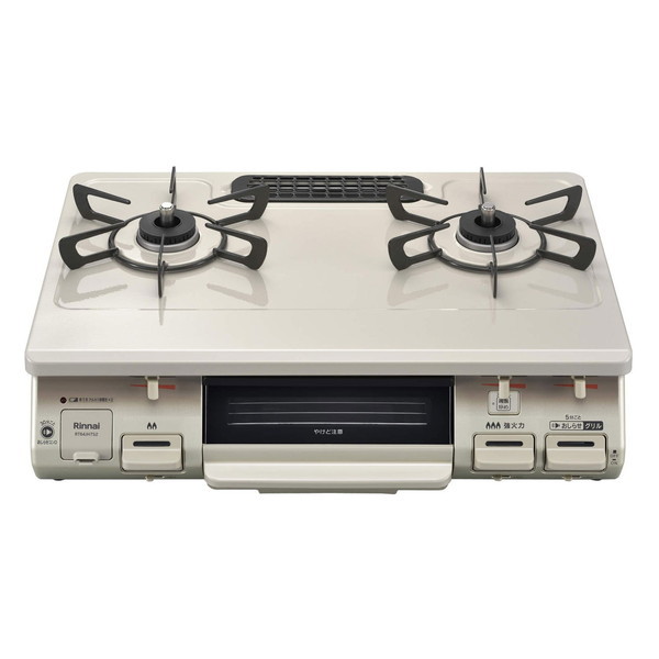 ガスコンロ 都市ガス リンナイ 2口 ワンピーストップ RT64JH7S2-CR-13A 右強火力