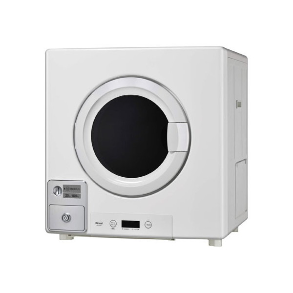 Rinnai RDTC-90CT-13A ピュアホワイト 乾太くん [業務用ガス衣類乾燥機 (都市ガス・9kg・ガスコード接続タイプ)]