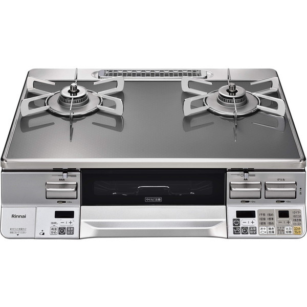 ガスコンロ 都市ガス リンナイ 2口 ラクシエプライム RTE65VAGPA-GL-13A 左強火力