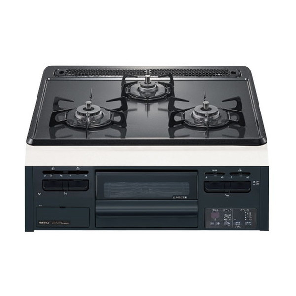 ビルトインガスコンロ プロパンガス ノーリツ 3口 メタルトップシリーズ 無水片面焼 60cmタイプ N3GT2RWTQ1-LP 幅60cm