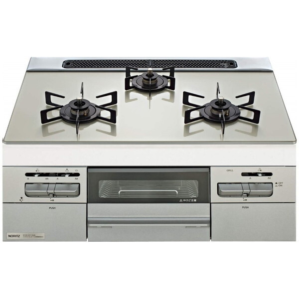 NORITZ N3WV6RWAP2SIC-LP Mikke (ミッケ) [ビルトインガスコンロ (プロパンガス用・3口・両側強火タイプ・幅60cm)]